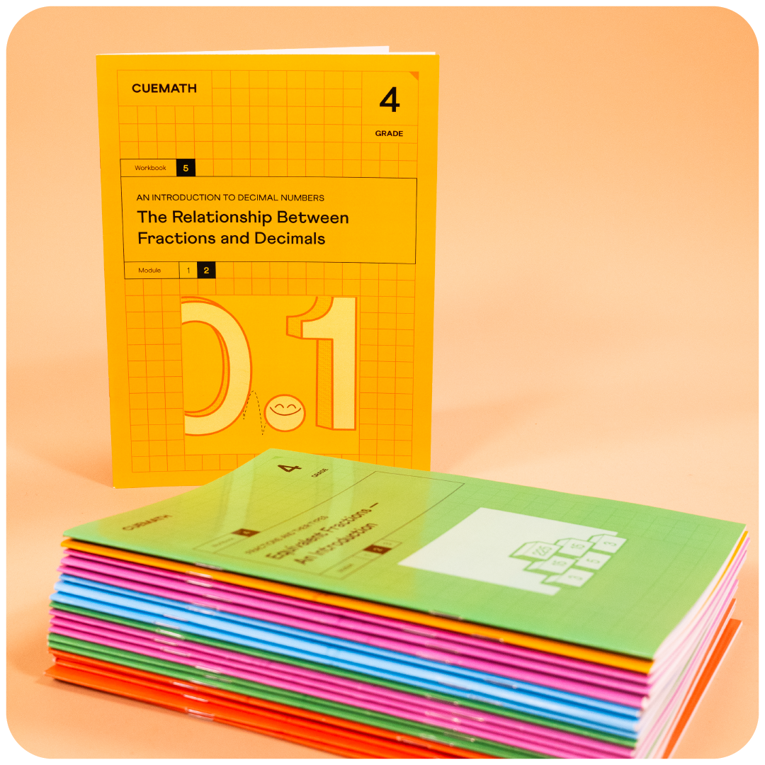Cuemath Grade 4 Math Workbooks: 7-Digit Numbers, Fractions, Decimals,