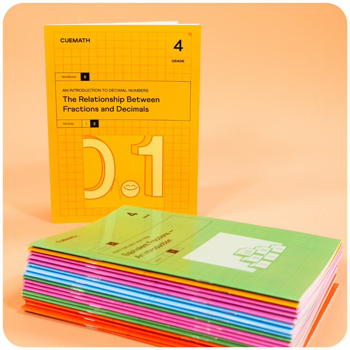 Cuemath Grade 4 Math Workbooks: 7-Digit Numbers, Fractions, Decimals,